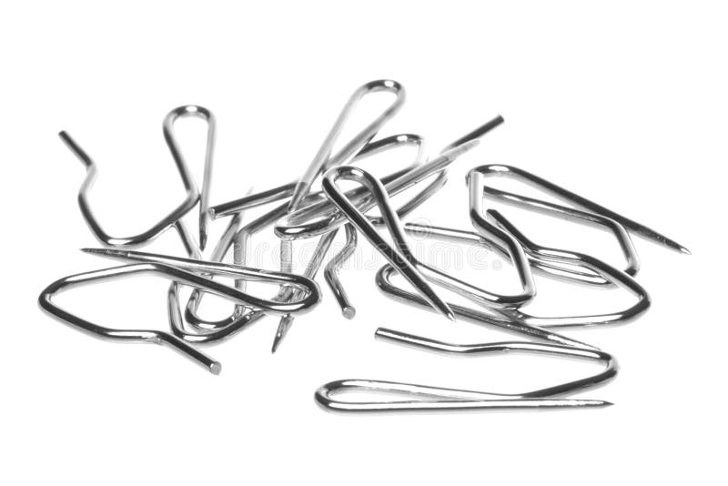Curtain Pin Hooks Macro Isolated Stock Photo - Image of hook, isolated ...