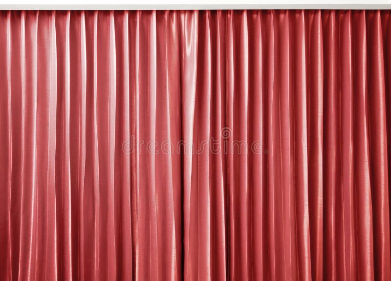 Curtain red color stock illustration. Illustration of passion - 25007226