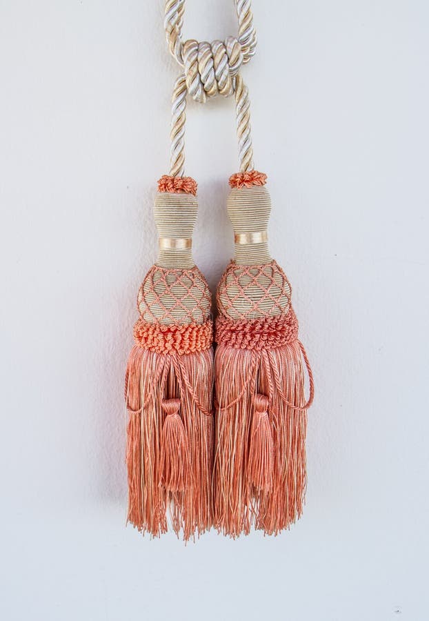 Curtain rope and fringe stock image. Image of rope, interior - 57347255