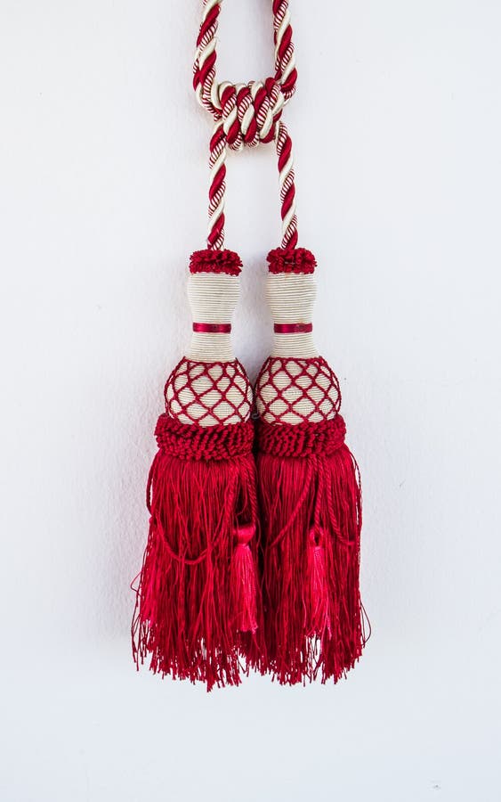 Curtain rope and fringe stock image. Image of premiere - 50236667