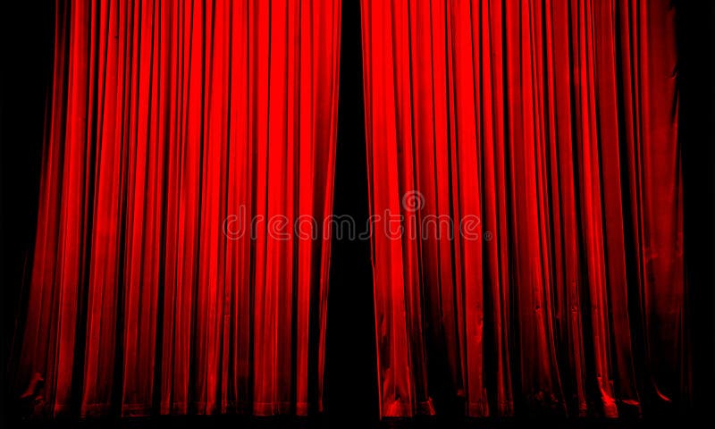 The Curtain Opens the Show is about To Begin Stock Illustration ...