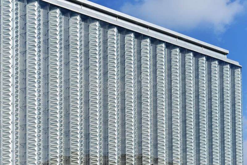 Curtain Wall of Modern Commercial Building Stock Image - Image of ...