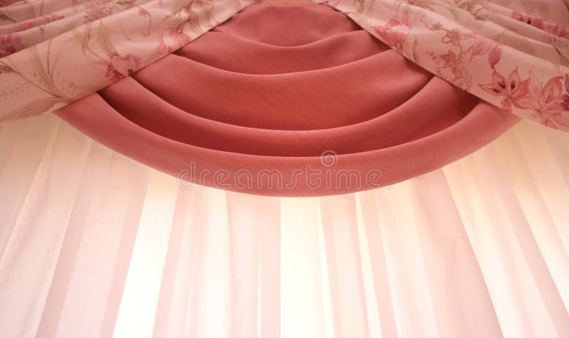 Curtains stock image. Image of decorative, interior, pink - 8388613