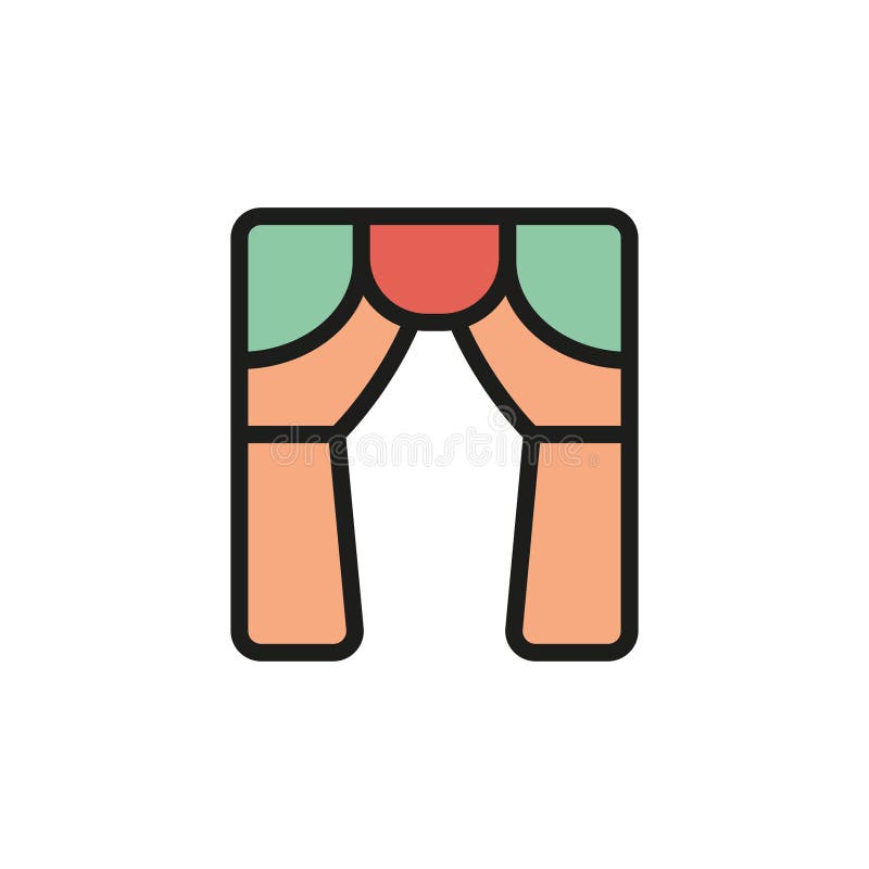 Curtain Blind Vector Icon Design Templates Simple and Modern Concept ...