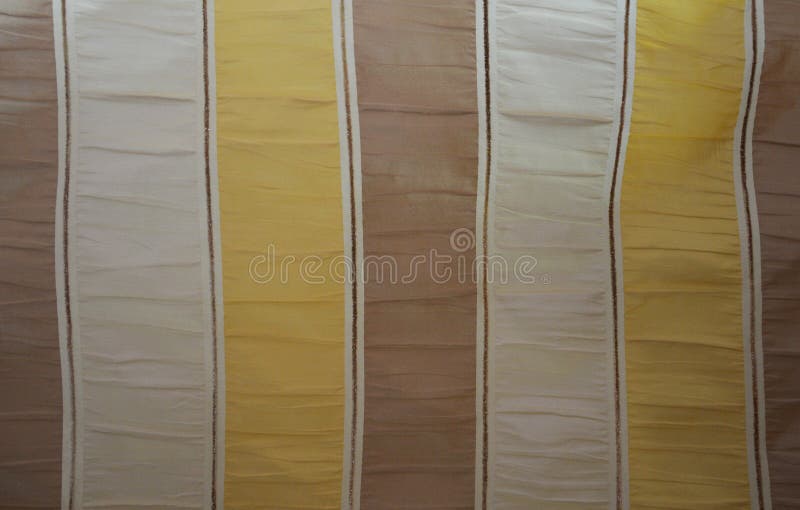 Curtains on the Window. the Texture of the Striped Fabric. Background ...