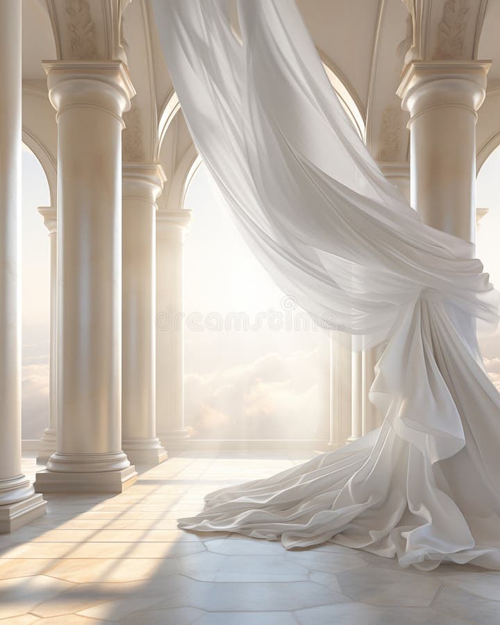 Curtains and Windows that Let Light into the Castle, Luxurious, Dreamy ...