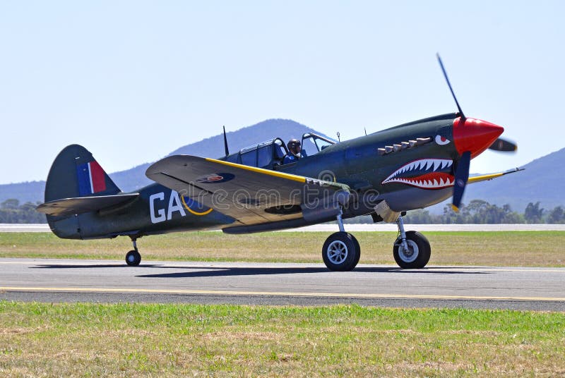 Curtis P40 KITTYHAWK editorial photography. Image of curtis - 54378662