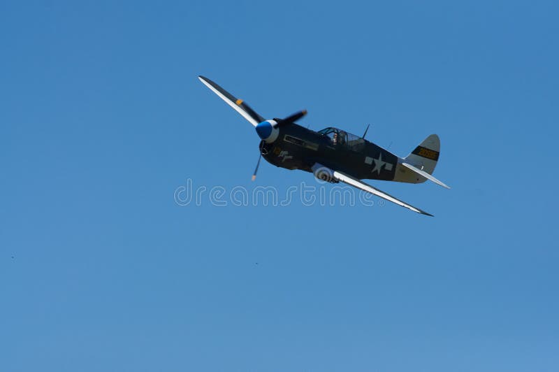 Curtiss P-40 Kittyhawk Fighter Airplane Editorial Image - Image of ...
