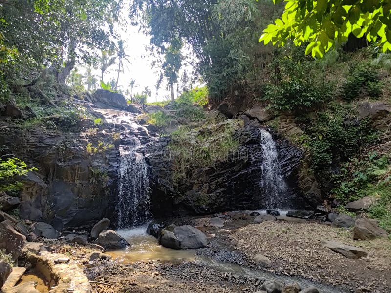 Curug Mountain Water Tropical Island Stock Photos - Free & Royalty-Free ...