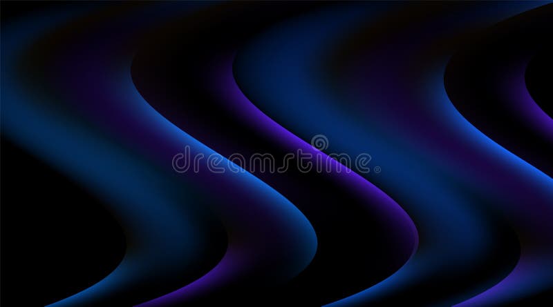 Curva Abstrata De Gradiente Azul E Roxo Ilustração do Vetor ...