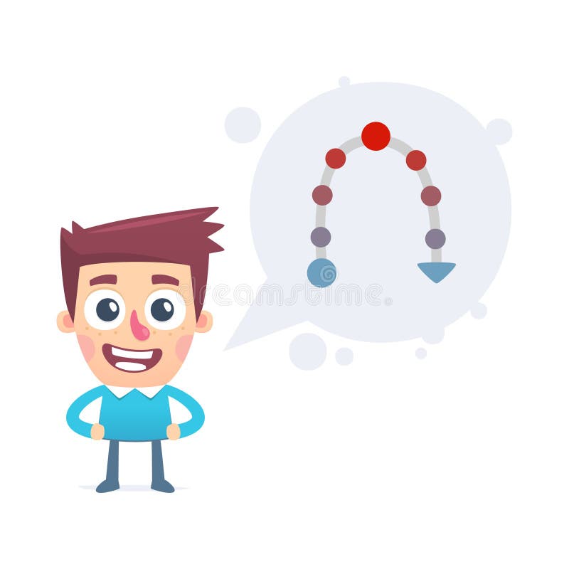 Curva del éxito stock de ilustración. Ilustración de ayuda - 37423303