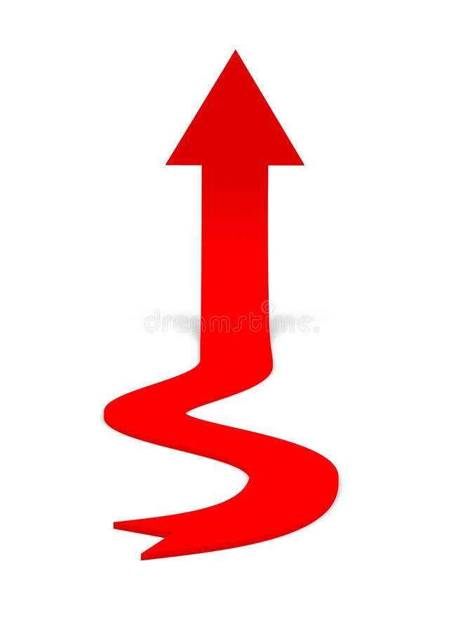 Curva della freccia illustrazione di stock. Illustrazione di sfondo ...
