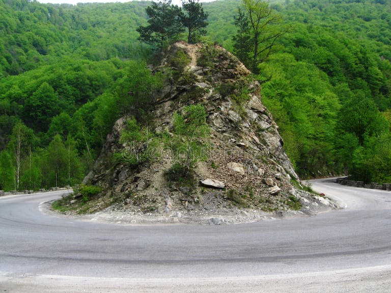 Curva pericolosa immagine stock. Immagine di pericolo, strada - 728327