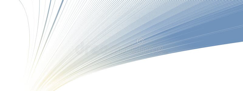 Curvature of Space Vector Abstract Art Background, 3D Linear Flow ...