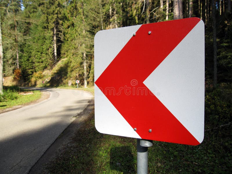 Curve stock photo. Image of drivers, bend, road, sign - 6868408