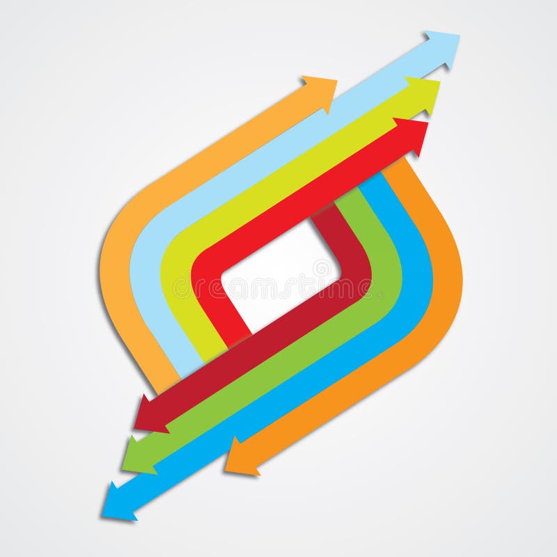 Curve Arrows. Vector Illustration Decorative Design Stock Vector ...