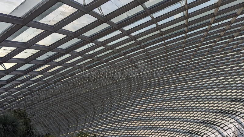 Curve Ceiling at the Gardens Bay Stock Image - Image of architecture ...