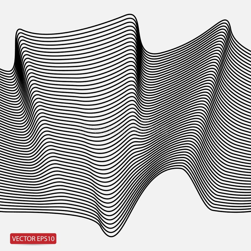 Curve Composition Have a Sense of Perspective Background. Stock ...