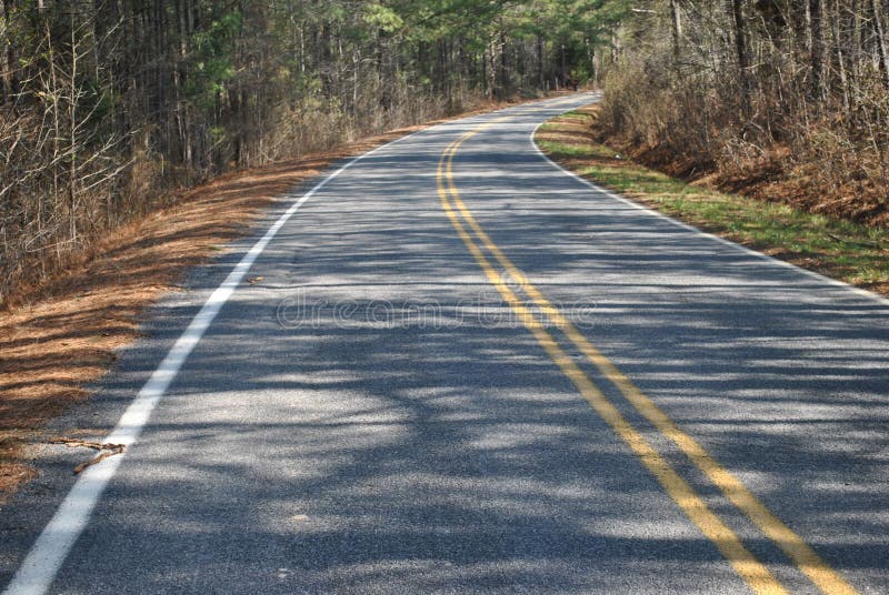 A curve in a road stock photo. Image of outdoors, curve - 30063742