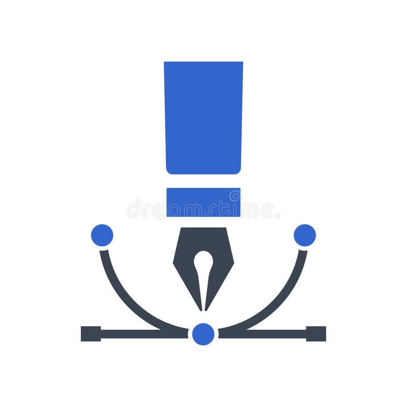 Curve, drawing icon stock vector. Illustration of curve - 174903546