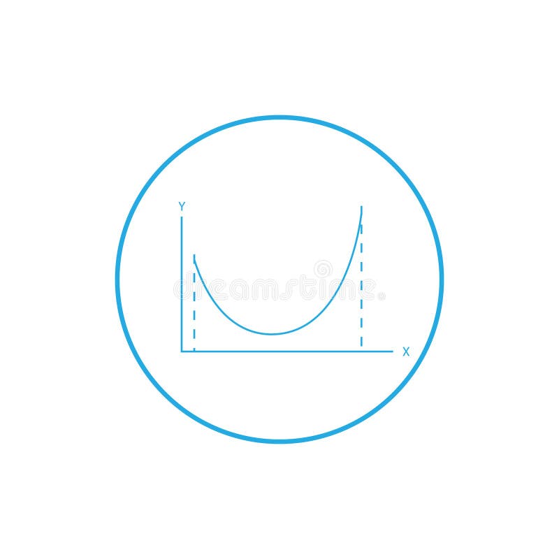 Curve Formation on Graph. Vector Illustration Decorative Design Stock ...