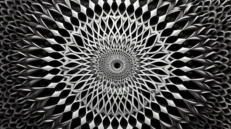 Curve Geometry Round Background Stock Illustration - Illustration of ...