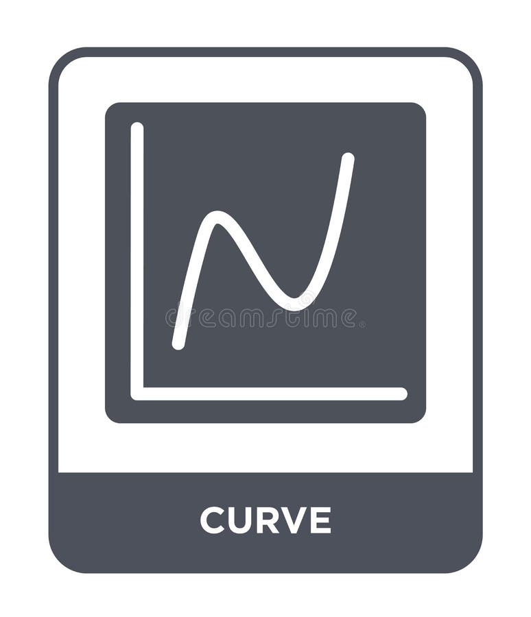 Curves Icon in Trendy Design Style. Curves Icon Isolated on White ...