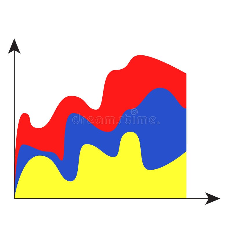 Curve color chart stock vector. Illustration of economic - 90168538