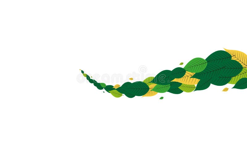 Curve Leaf Wave stock vector. Illustration of geometric - 122995746