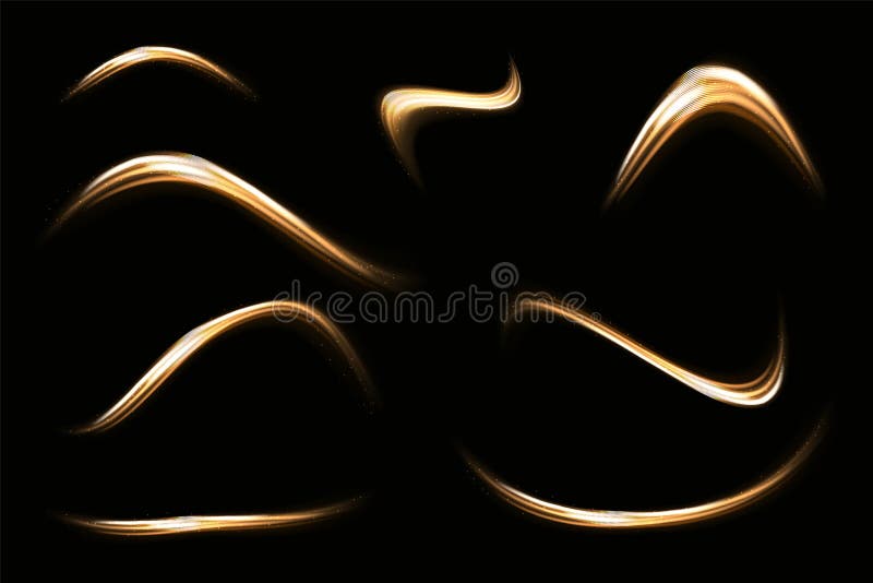 Curve light effect stock vector. Illustration of neon - 268630102