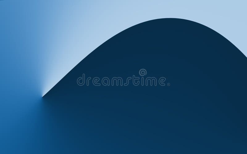 Curve Line on Blue Gradient Background Stock Illustration ...