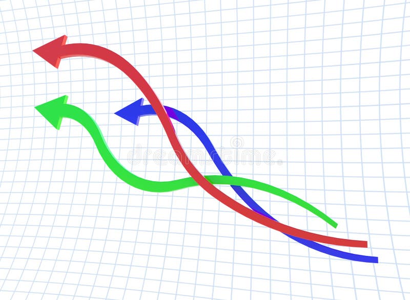 Curve line of chart stock illustration. Illustration of green - 22218703