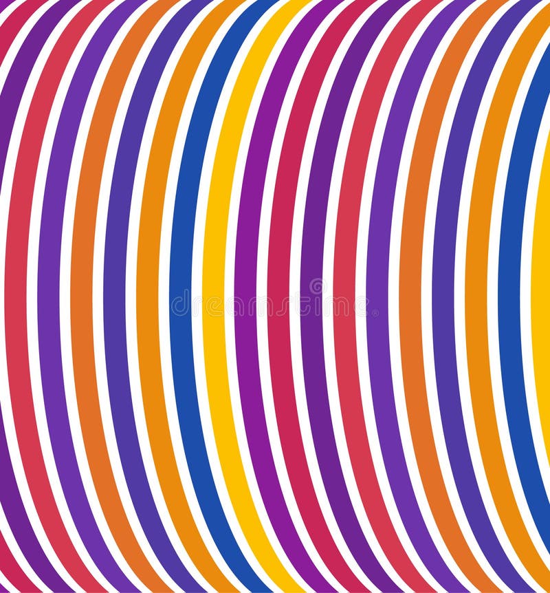 Curve Line in Color Rainbow. Graphic Vector Backdrop Stock Vector ...