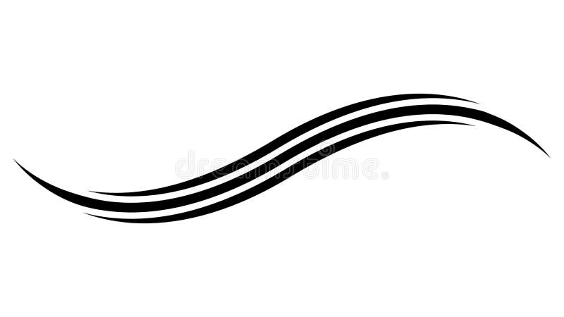 Swish Curve Line Swoosh Vector Shape Swirl Like Patterns Wave Stock ...