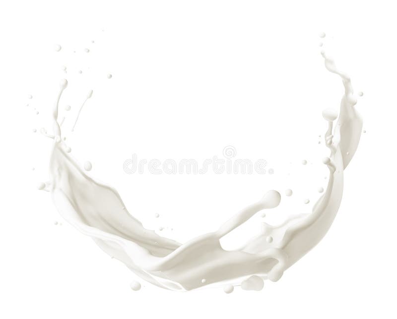 Curve milk splash isolated stock image. Image of curve - 302301319