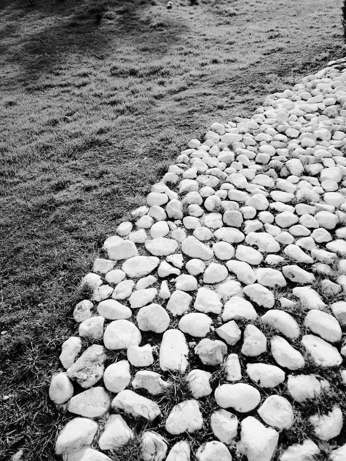 Curve path in garden stock image. Image of rock, path - 331169483
