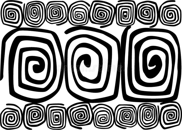 Curve Pattern Round Circle Black and White Pattern Design Creative ...