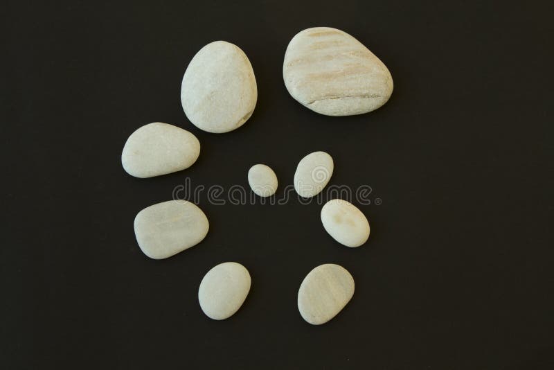 Curve from pebble stones stock image. Image of relaxation - 82128043