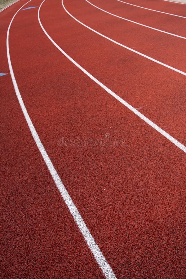 Curve of a red track stock photo. Image of race, concept - 9205636