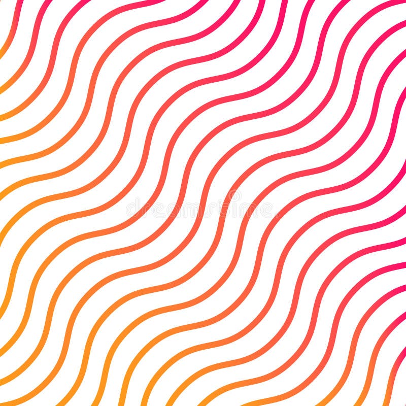 Curve Repeat Line Pattern, Graphic Abstract Retro Template, Art Vector ...