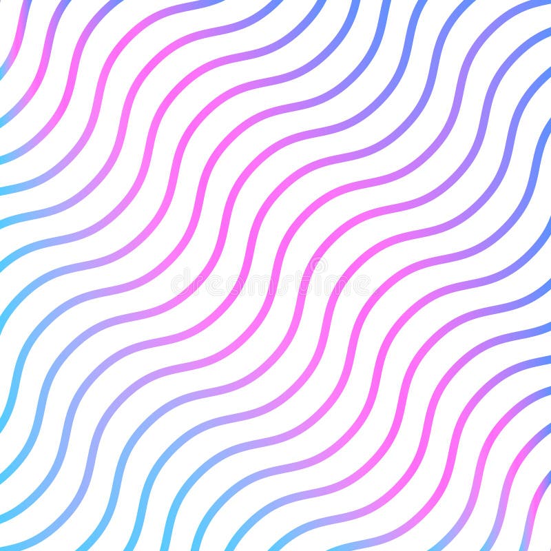 Curve Repeat Line Pattern, Graphic Abstract Retro Template, Art Vector ...