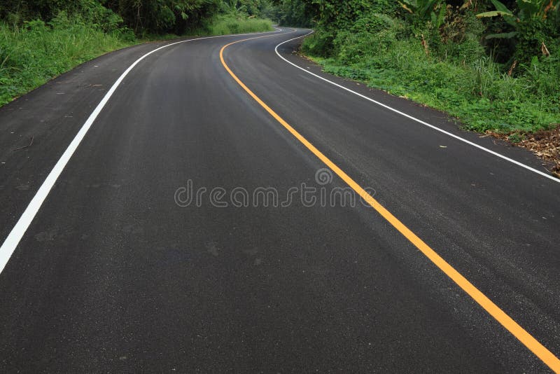 Curve road stock photo. Image of asphalt, landscape, open - 17277316