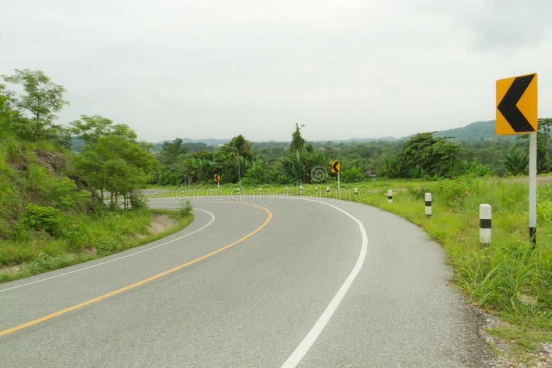 Curve road. stock image. Image of highway, perspective - 27082707