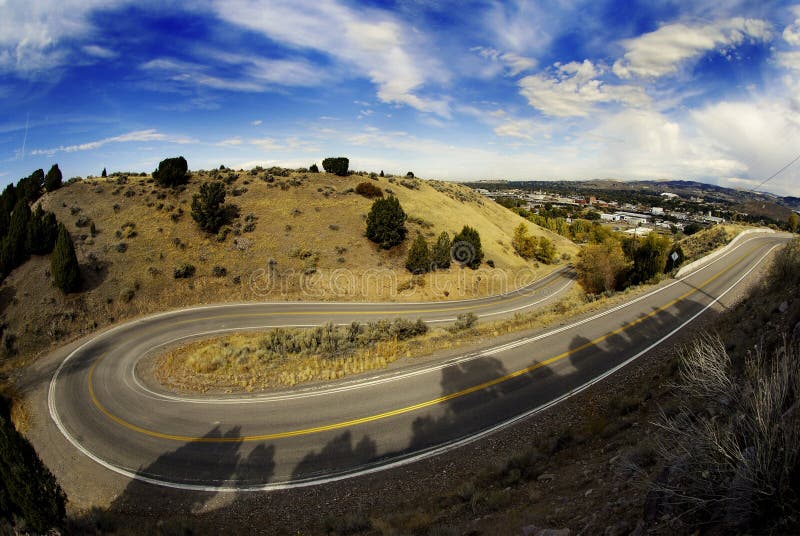 Curve in Road stock image. Image of speed, bending, transportation ...