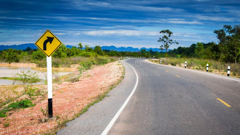 Curve road stock photo. Image of field, light, fast, blue - 65668550