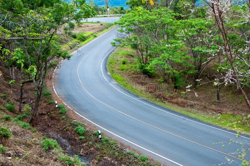 Uphill Road stock image. Image of line, travelling, white - 2855743