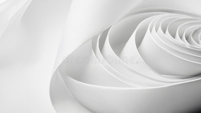 Curve Roll Wave Swirl White Soft Smooth Texture Abstract for Background ...