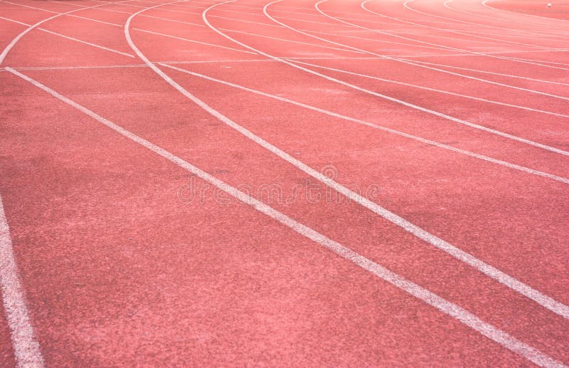 Curve Run Track and White Line Stock Photo - Image of arena, textured ...
