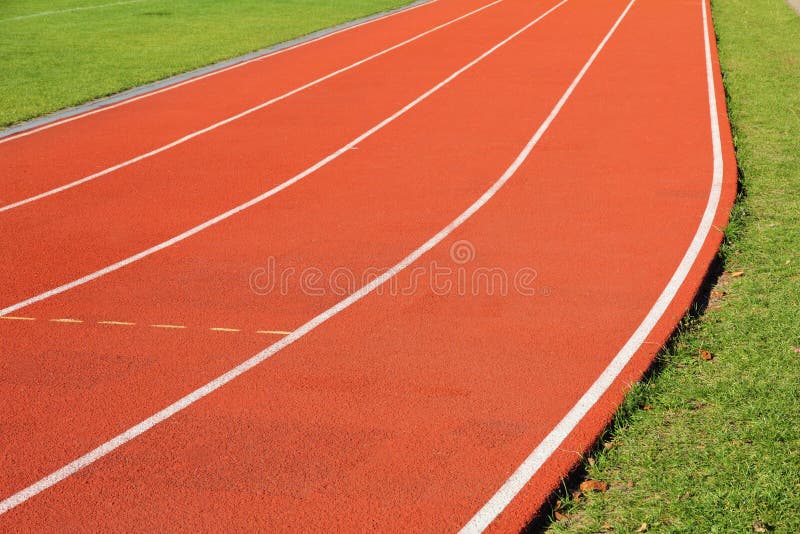 Curve of the running track stock photo. Image of racetrack - 28059722