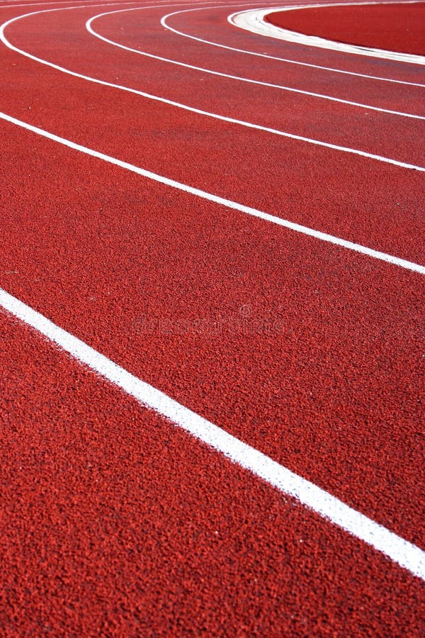Curve of a running track stock photo. Image of textured - 3120358